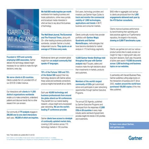 Gartner At A Glance | PDF