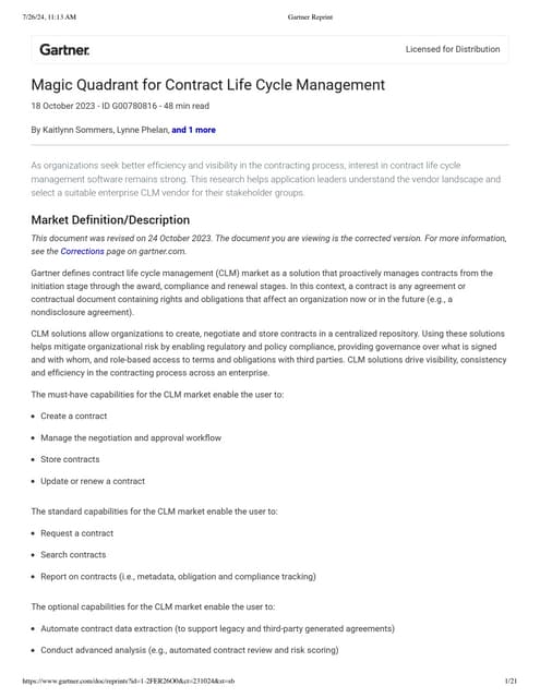 Agentic AI-powered Contract Management Software - Volody CLM | PDF