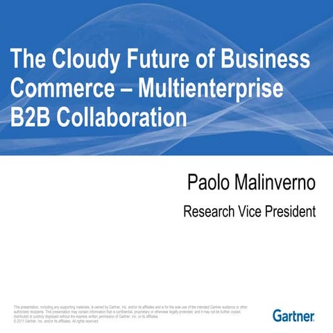 Gartner Presentation AribaLIVE London | PPT