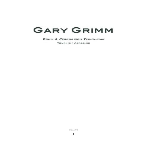 Gary grimm cv '19 | PDF