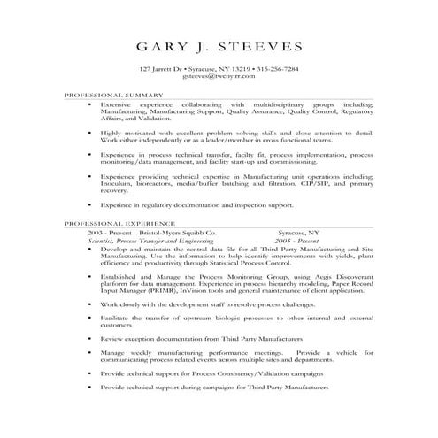 Gary Steeves Resume | DOC