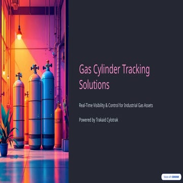 Cloud-Based Gas Cylinder Tracking System for Smart Monitoring | PPTX