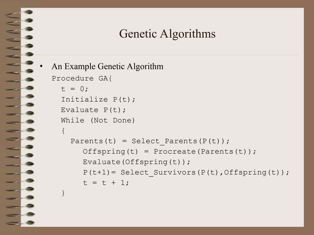 Genetic algorithm (local search problems) | PPT Genetic algorithm (local search problems) | PPT