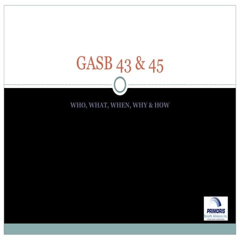 Gasb 75 preparing for opeb overhaul | PPTX