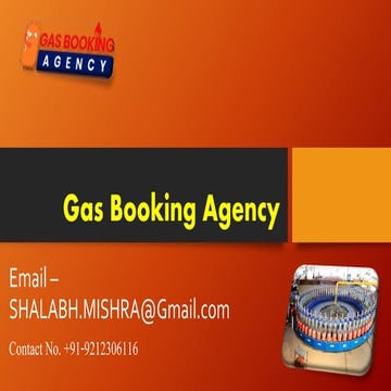 Gas booking agency | PPTX