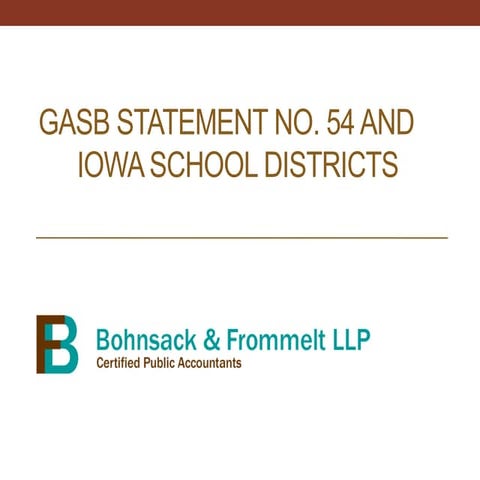 GASB Statement no. 54 | PPTX