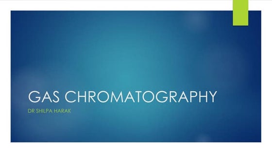 Column in gas chromatography | PPTX