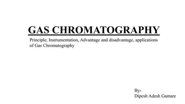 Gas Chromatography Theory Gas Chromatography The Engineering