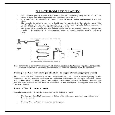 GAS CHROMATOGRAPHY | DOCX