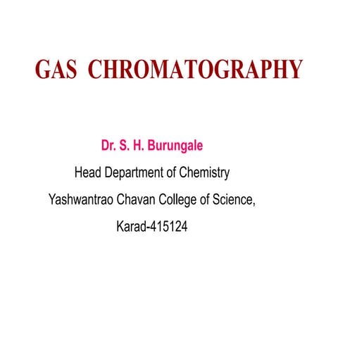Gas Chromatography Instrumentation Ppt PPT GC MS PowerPoint
