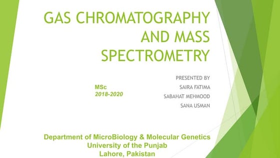 Gas chromatography mass spectrometry (GC-MS) | PPTX