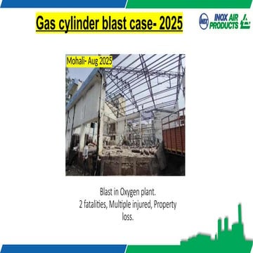 Gas cylinder blast controls for safety purpose. | PPTX