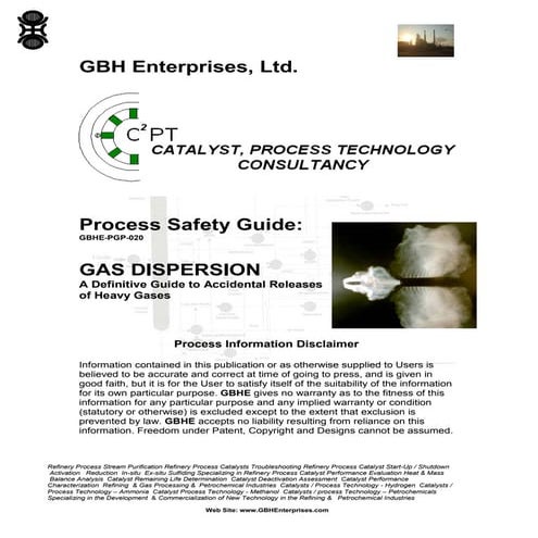 GAS DISPERSION - A Definitive Guide to Accidental Releases of Heavy Gases | PDF
