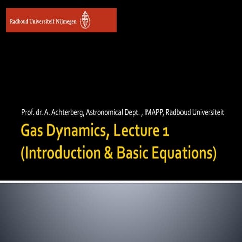 Gas Dynamics Lecture 1 Pptx