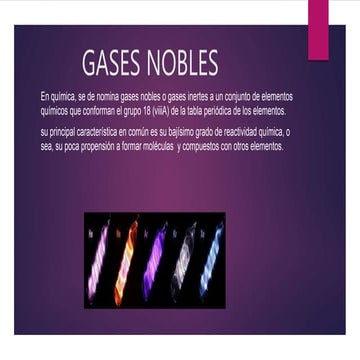 Gases Nobles de quimica zxdxdxdxdxdxdxddx | PPTX