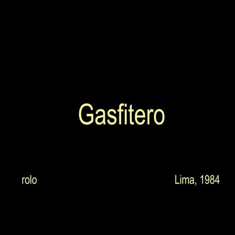 Gasfitero | PPT