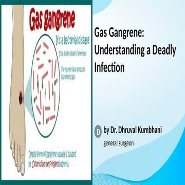 Gas gangrene and causes and management.pptx