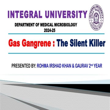 Gas Gangrene By Rohma and Gaurav.pptx