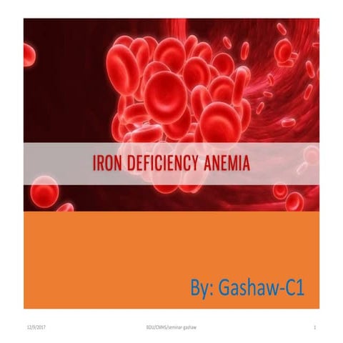 Iron defficiency anemia | PPTX | Blood Disorders | Diseases and Conditions