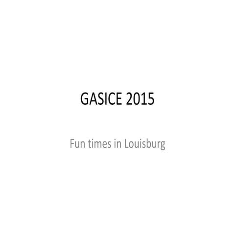 Gasice 2015 slideshow | PPTX
