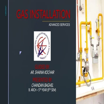 Gas installation | PPTX