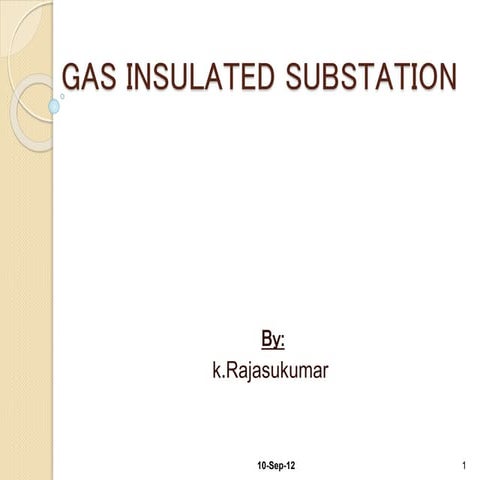 Gases insulation powerstation | PPT