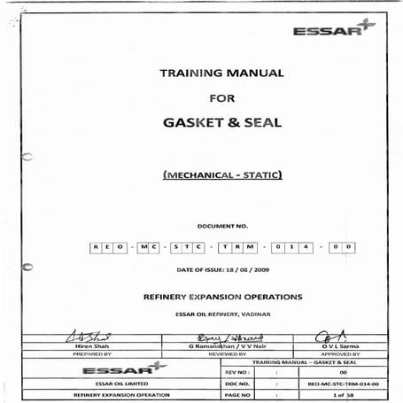Gasket and seal | PDF