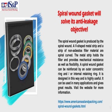 Gasket and seal | PPTX