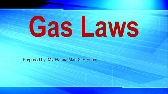 Gas Laws.-grade 10 science- 4th quarterpptx | PPTX | Chemistry | Science