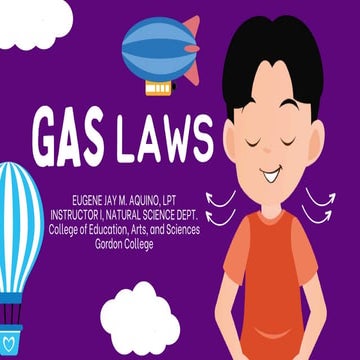 GAS LAWS PRESENTATION PROPER AND LESSONS | PPT