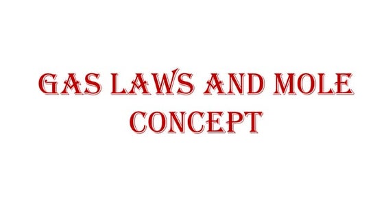 Properties of gases | PPT