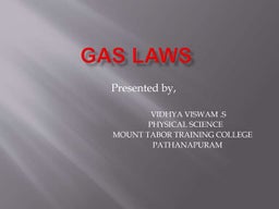 States of matter & gas laws | PPT