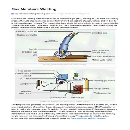 Gas metal arc welding | PDF | Chemistry | Science
