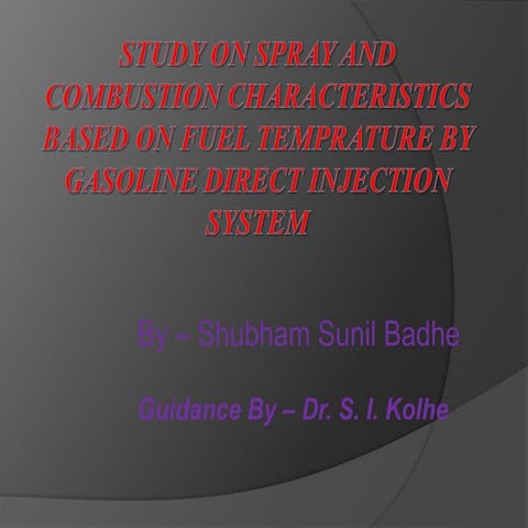 Gasoline direct injection system | PPTX