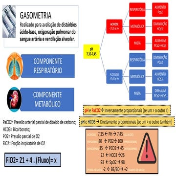 RESUMO - GASOMETRIA ARTERIAL | PPT