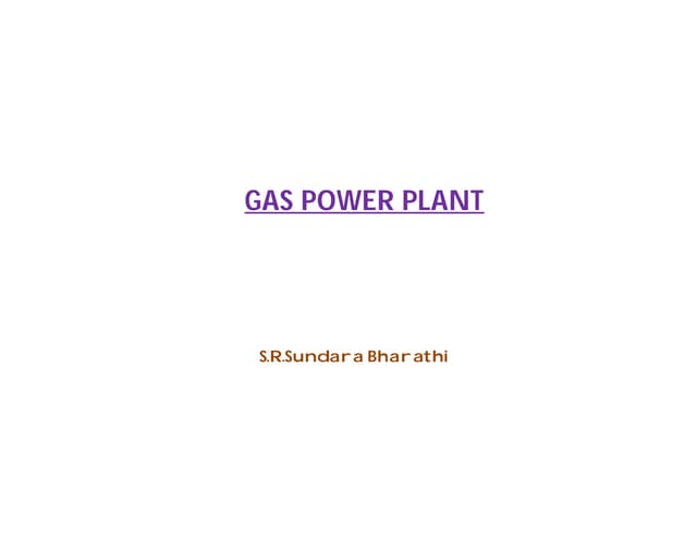 Gas turbine power plant | PPTX