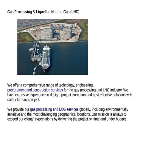 Gas processing & liquefied natural gas (lng) | ODP