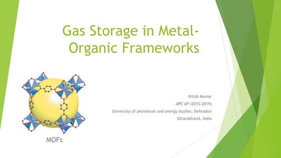 synthesis Of metal organic frame work ( MOFs) | DOCX