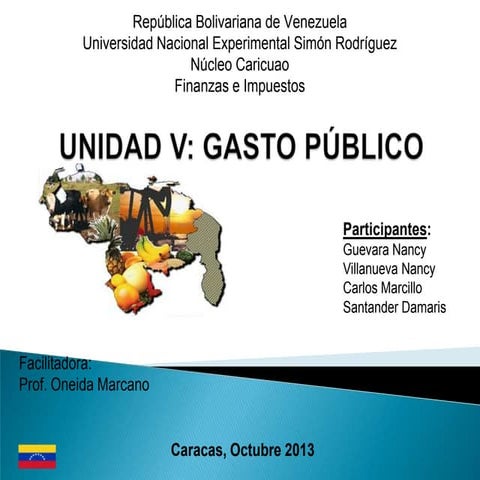 Gastos Públicos. | PPTX