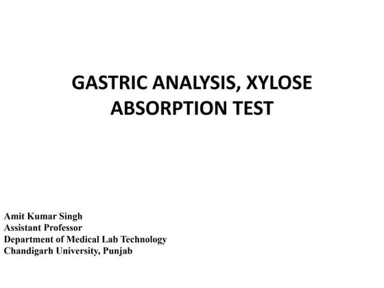 gastric fluid analysis | PPT