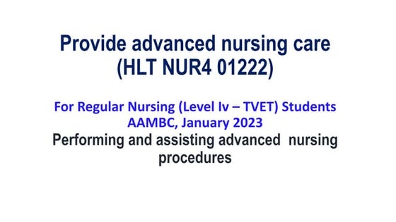 Nursing care for nasogastric tube patients | PPT