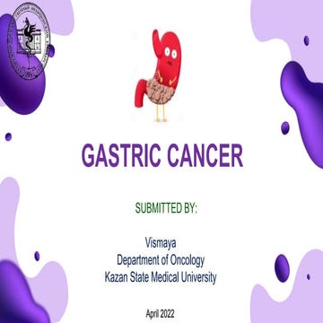 Gastric Cancer | PPTX