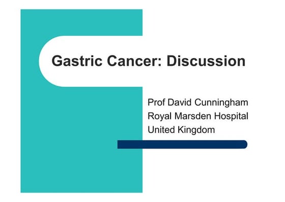 Gastric Cancer PPT | PPTX