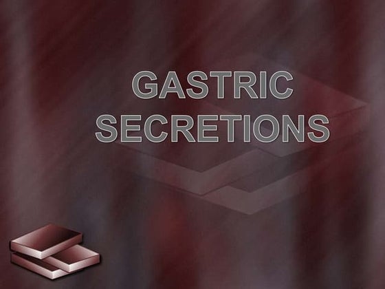 Gastric secretion &and its regulation | PPTX