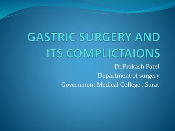 subtotal gastrectomy with gastrojejunostomy.pptx | Death, Injury, or ...