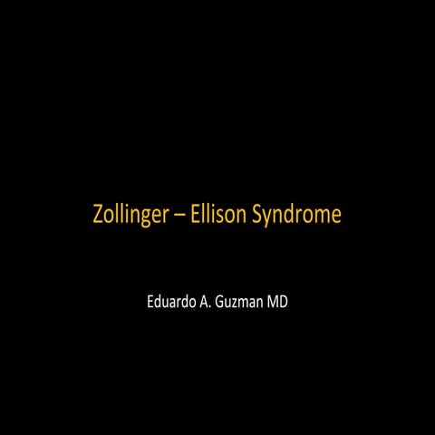 Gastrinoma. Zollinger-Ellison syndrome | PPT