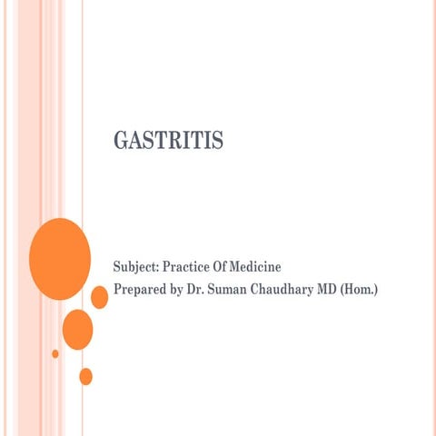 Gastritis | PDF
