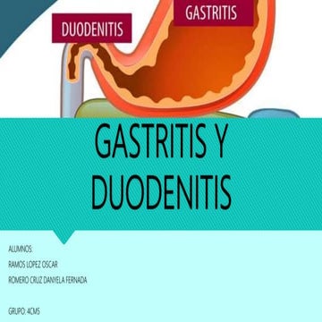 Gastritis y-duodenitis | PPTX