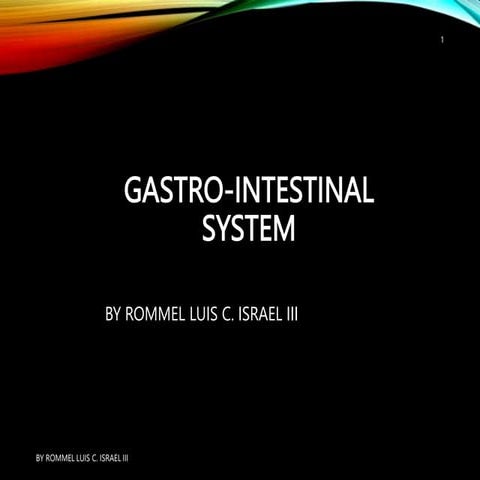 GASTRO-INTESTINAL | PPT