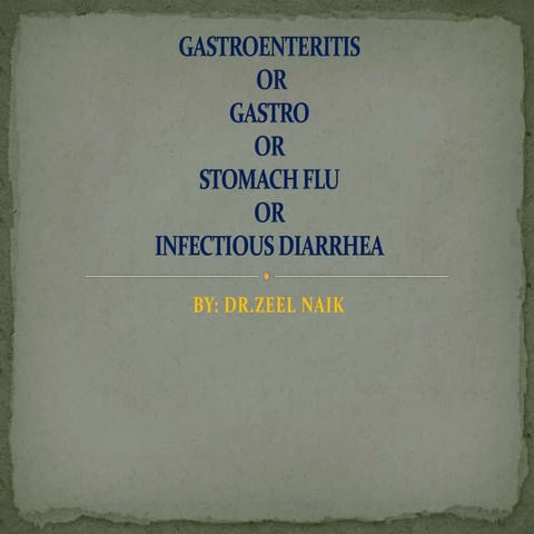 Gastroenteritis | PPTX